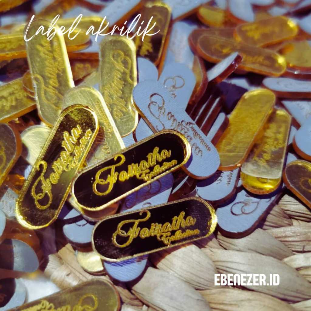 Jual CUSTOM Label hijab label fashion label akrilik mirror | Shopee ...