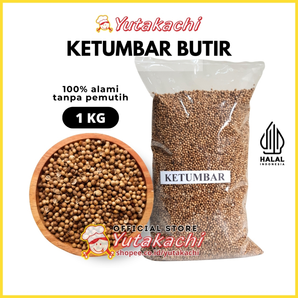 Jual Ketumbar Butir 1 Kg Yutakachi - Ketumbar Hitam - Biji Ketumbar ...
