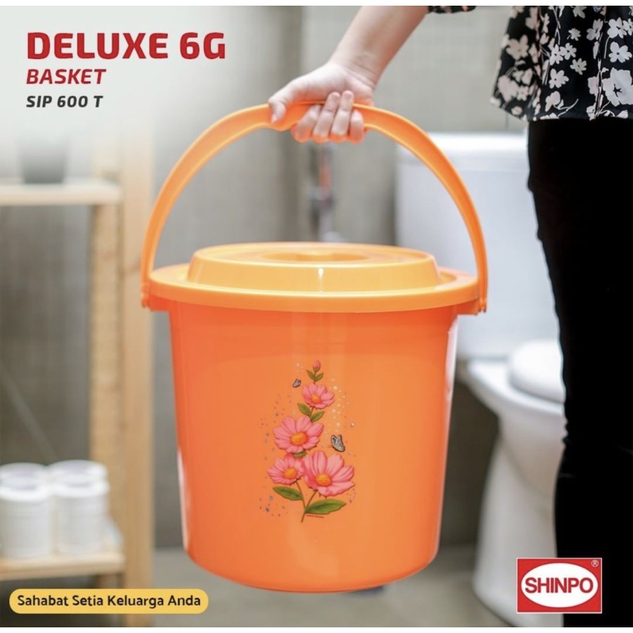 Jual Ember Deluxe 6 Galon 600T Shinpo (Dengan Tutup) | Shopee Indonesia