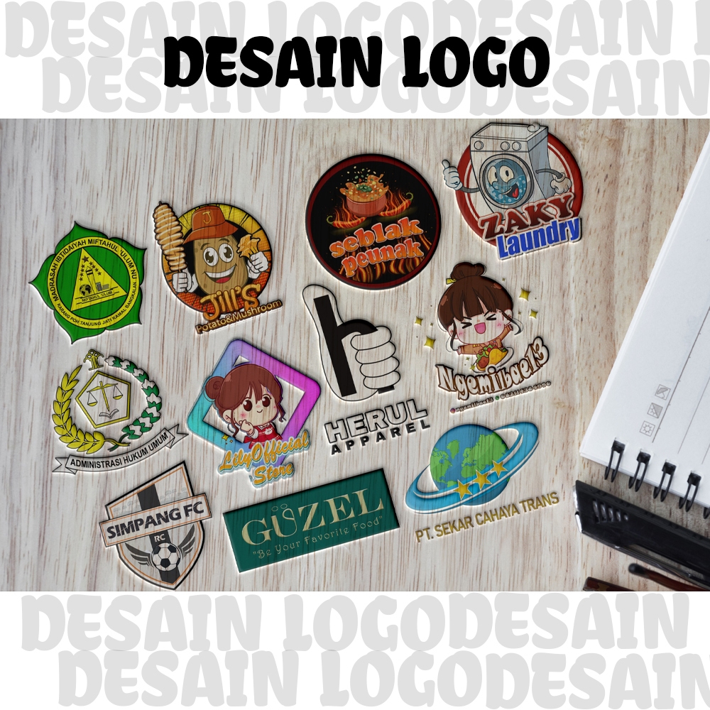 Jual Jasa Desain Logo Premium Elegant Stiker Kemasan Produk Desain Logo ...