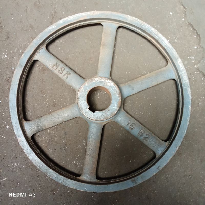 Jual pulley besi b2 18 inch as 60mm puli polly poli b2 18 inch super ...