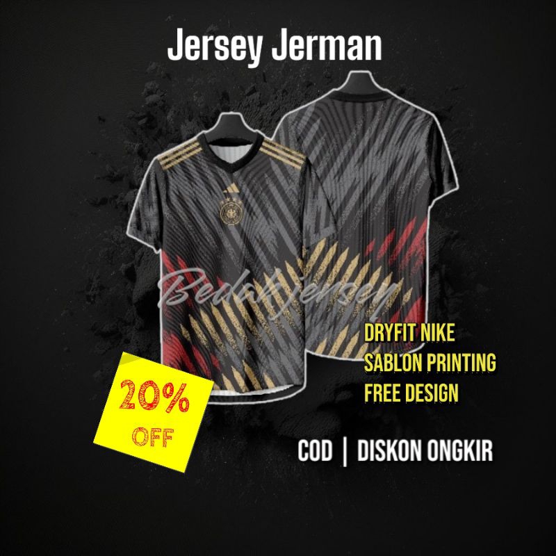 Jual Jersey Jerman Germany Full Printing Free Nama dan Nomor Logo | Shopee Indonesia