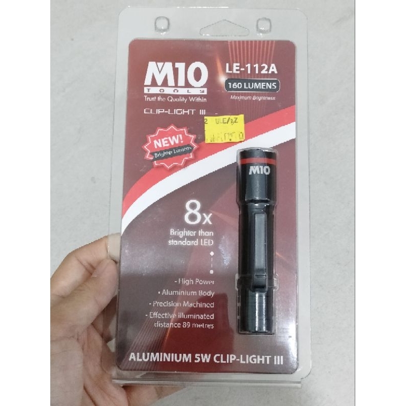 Jual M10 LE112A 160 LUMENS ALUMINIUM SENTER PORTABEL LE 112A | Shopee ...