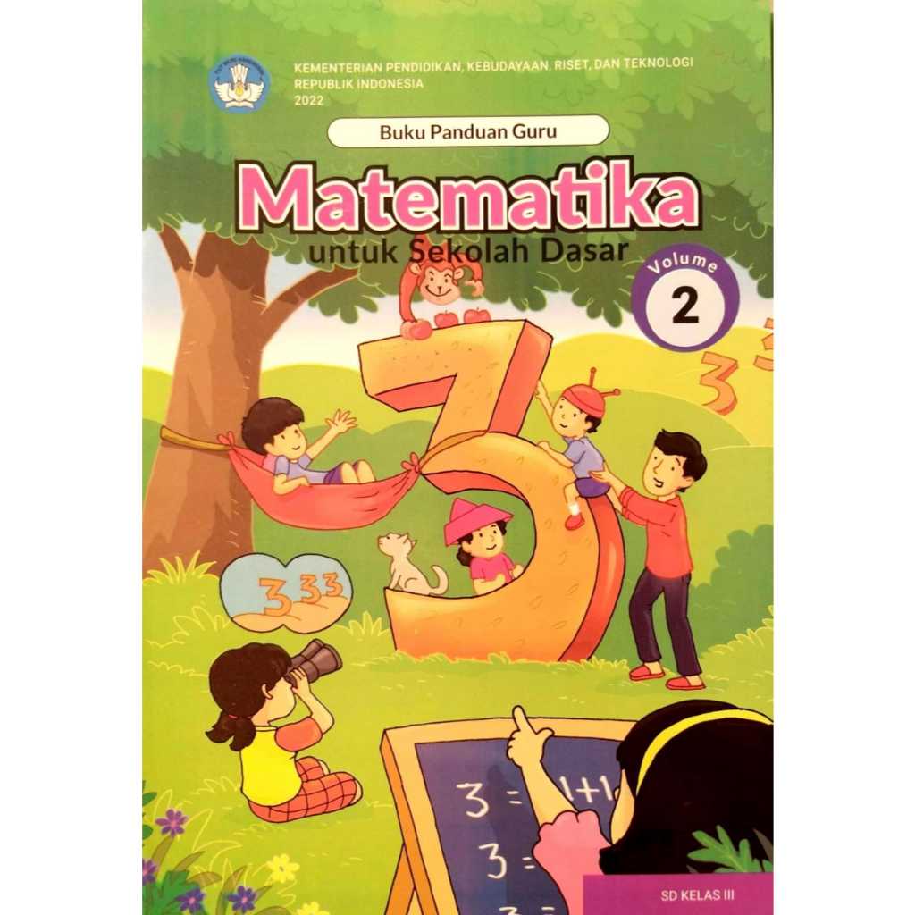 Jual Buku Panduan Guru Matematika SD Kelas 3 III Volume 2 Belajar Bersama Temanmu BG Kurikulum ...