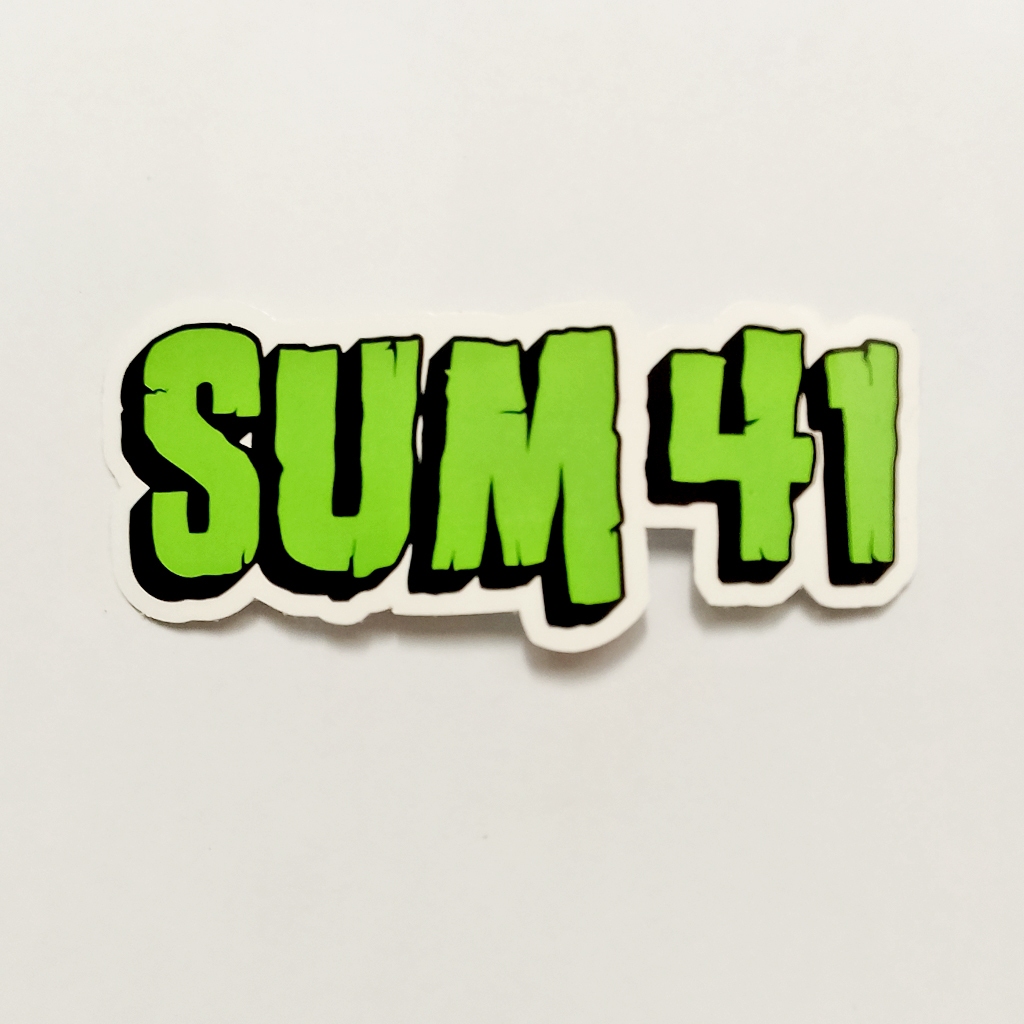 Jual STICKER BAND SUM 41 ANTI AIR LAMINASI GLOSSY STIKER ESTETIK VINYL ...