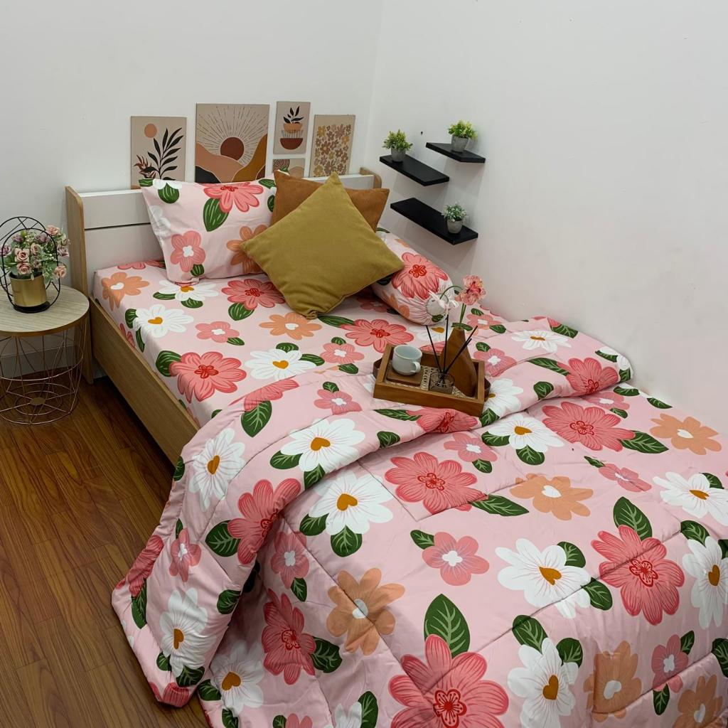 Jual SPREI AESTHETIC MOTIF BUNGA MINIMALIS TERBARU uk 120 x 200 & uk ...