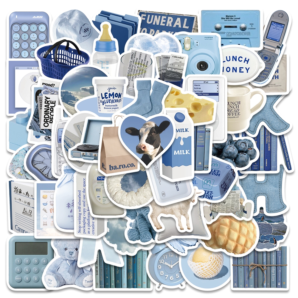 Jual New Gaya INS biru Stiker lucu blue Stiker Anti Air Stikers ...