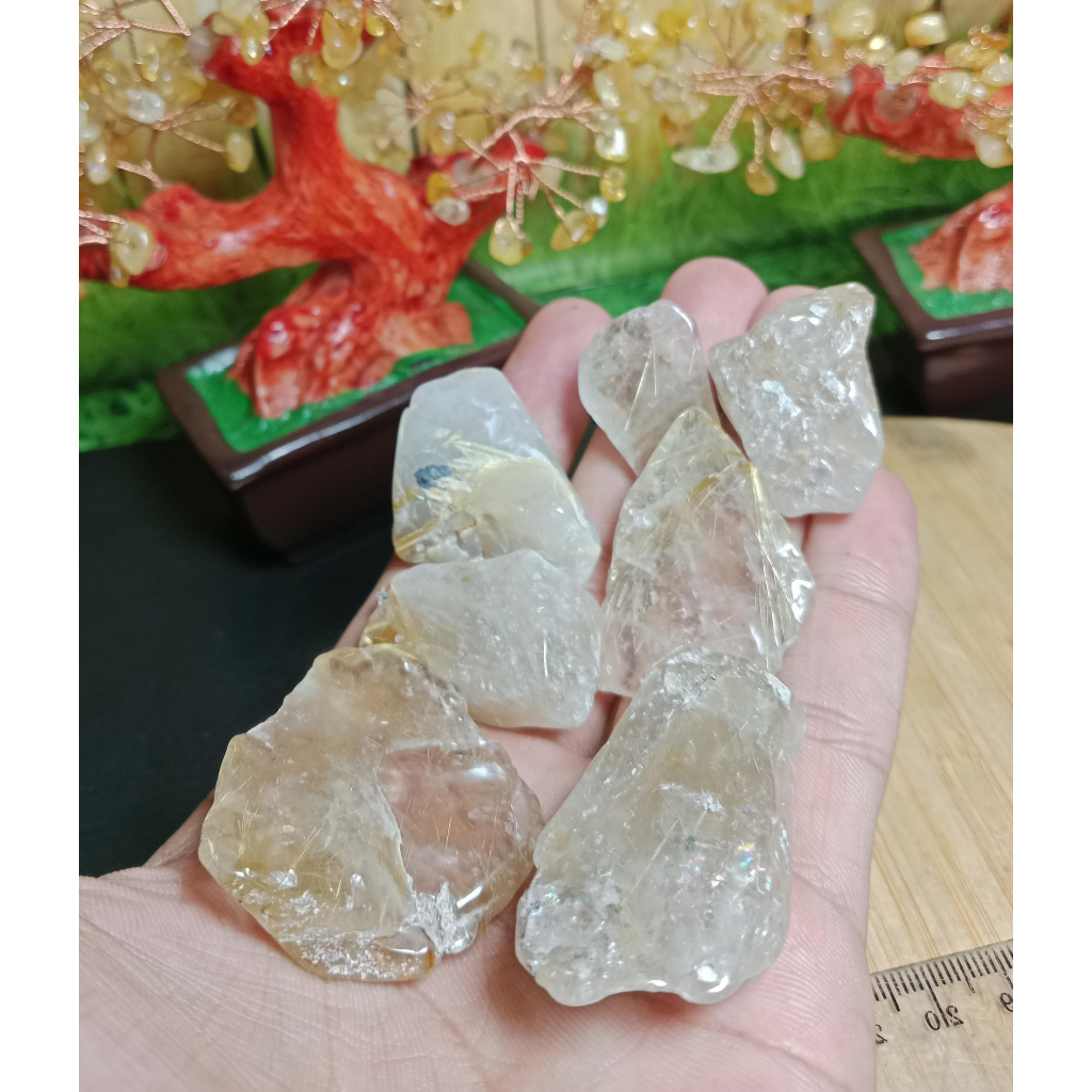 Jual Natural Rutilated Quartz Rough / Raw Paket 100 Grams (10) | Shopee ...
