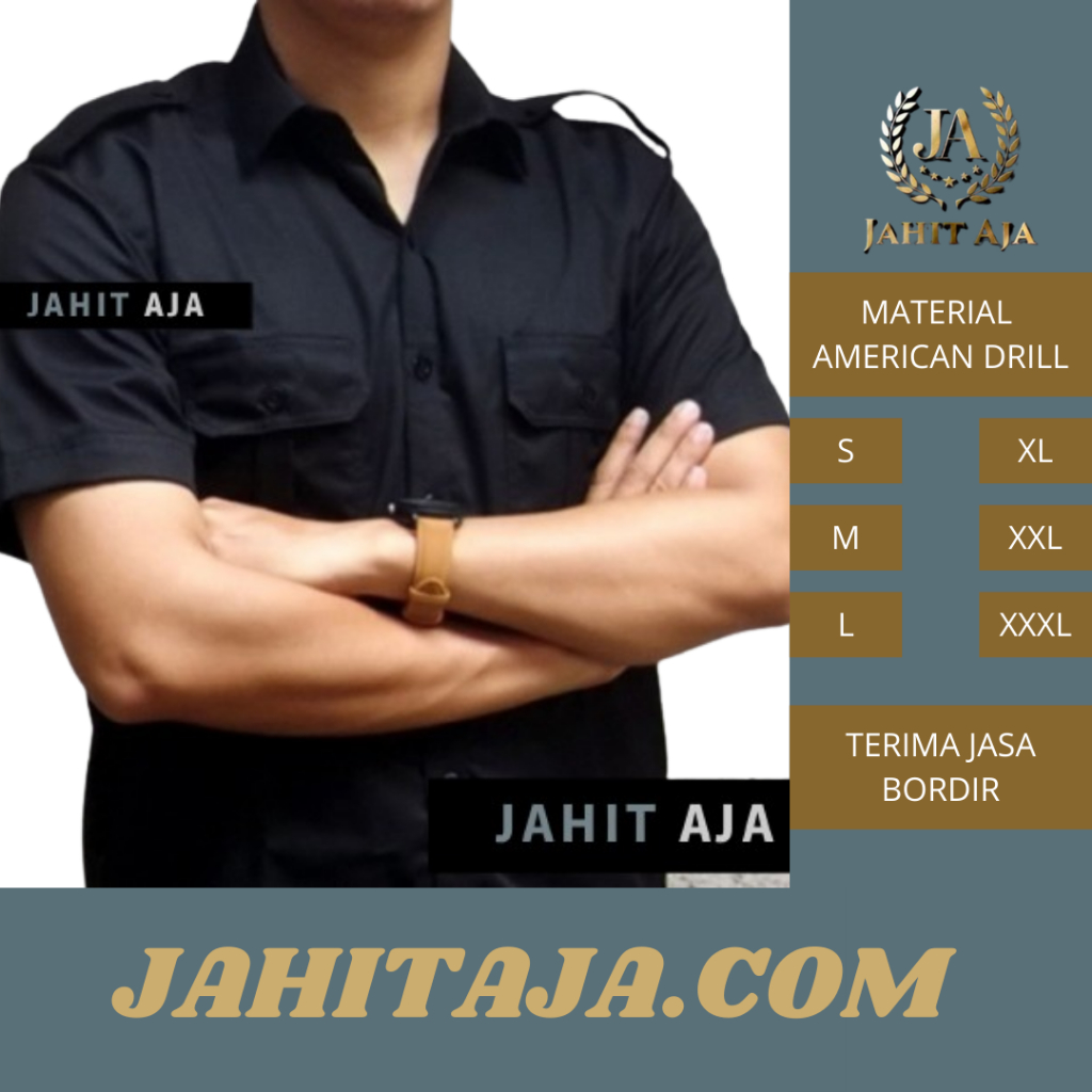 Jual Baju Kemeja PDL Lengan Pendek maroon Hitam merah biru army krem ...