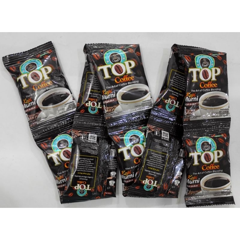 Jual Kopi Top Coffe Kopi Murni 6 g ( isi 10 Pcs) | Shopee Indonesia
