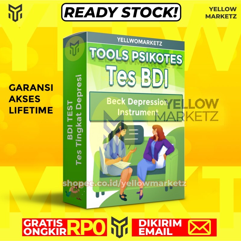 Jual TOOLS PSIKOTES BDI The beck Depression Inventory - Alat Tes ...