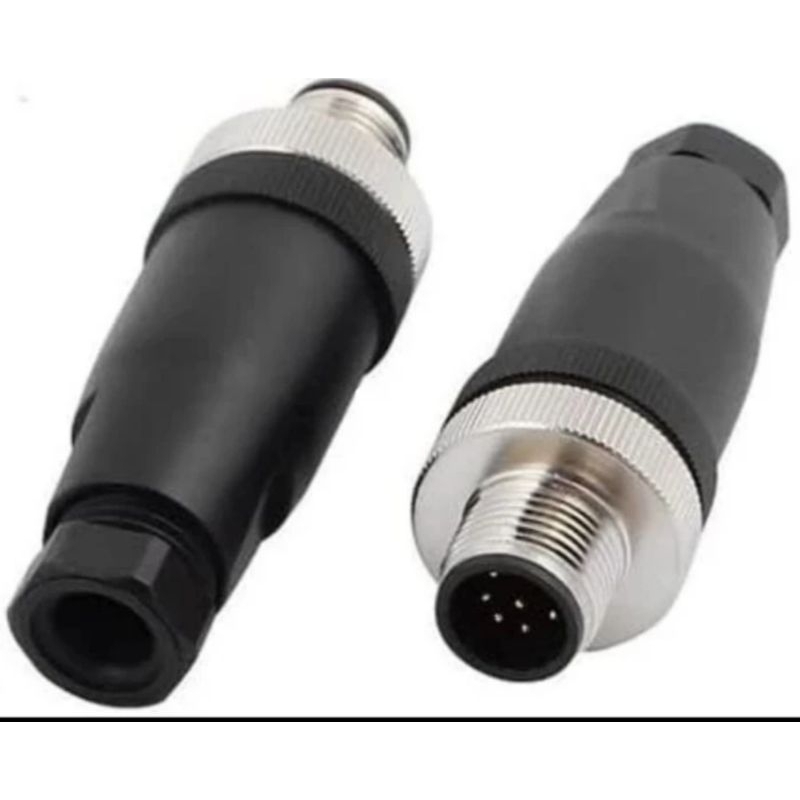 Jual M12 Socket Connector type straight 8 pin male Konektor SA38 ...