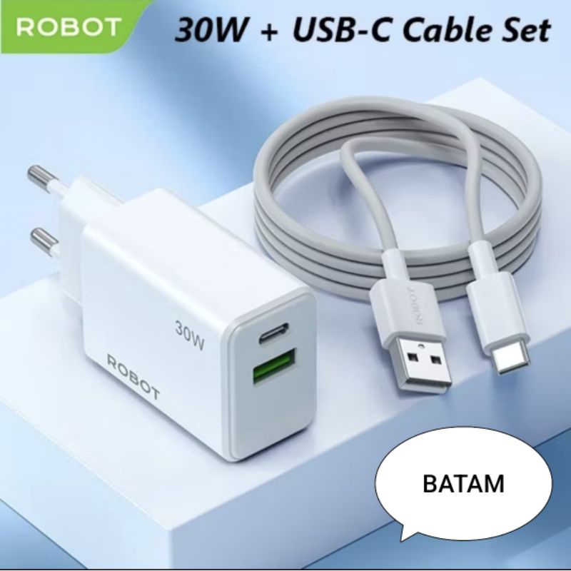 Jual ADAPTOR CHARGER HANDPHONE DUAL OUTPUT FAST CHARGING 30W USB A ...