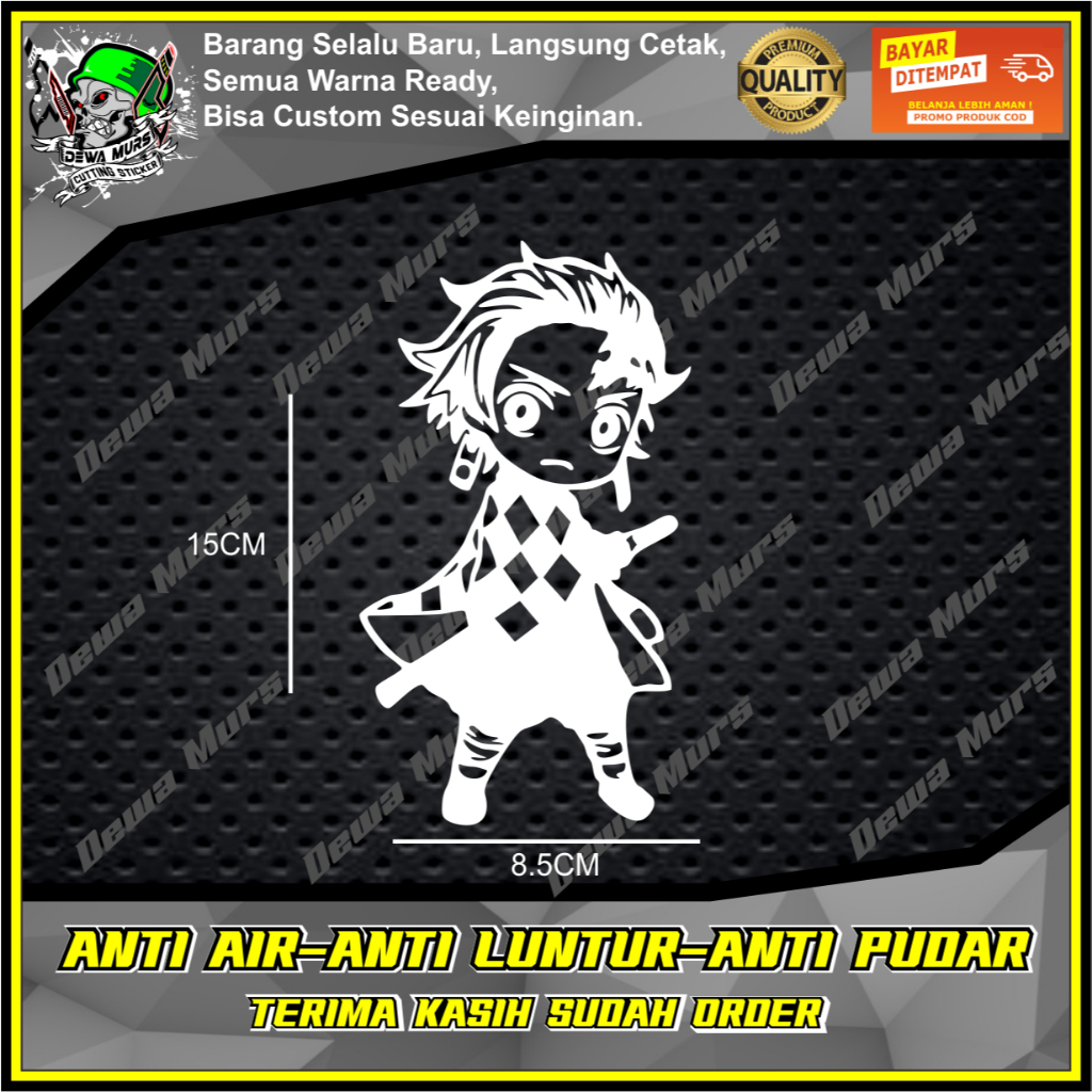 Jual Cutting Sticker KAMADO TANJIRO Sticker Cocok Buat Motor Dan Mobil ...