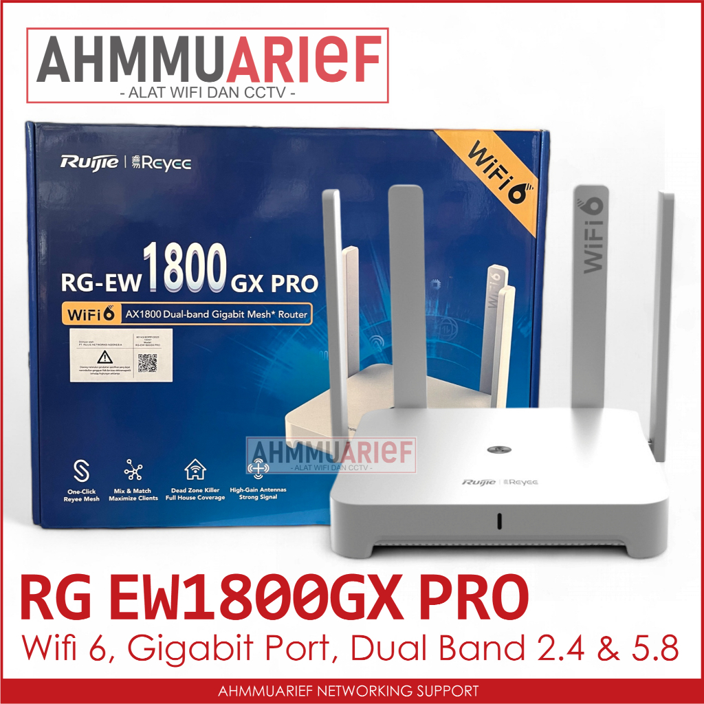 Jual RUIJIE REYEE RG EW1800GX PRO 1800M WI-FI WIFI 6 DUAL BAND GIGABIT ...