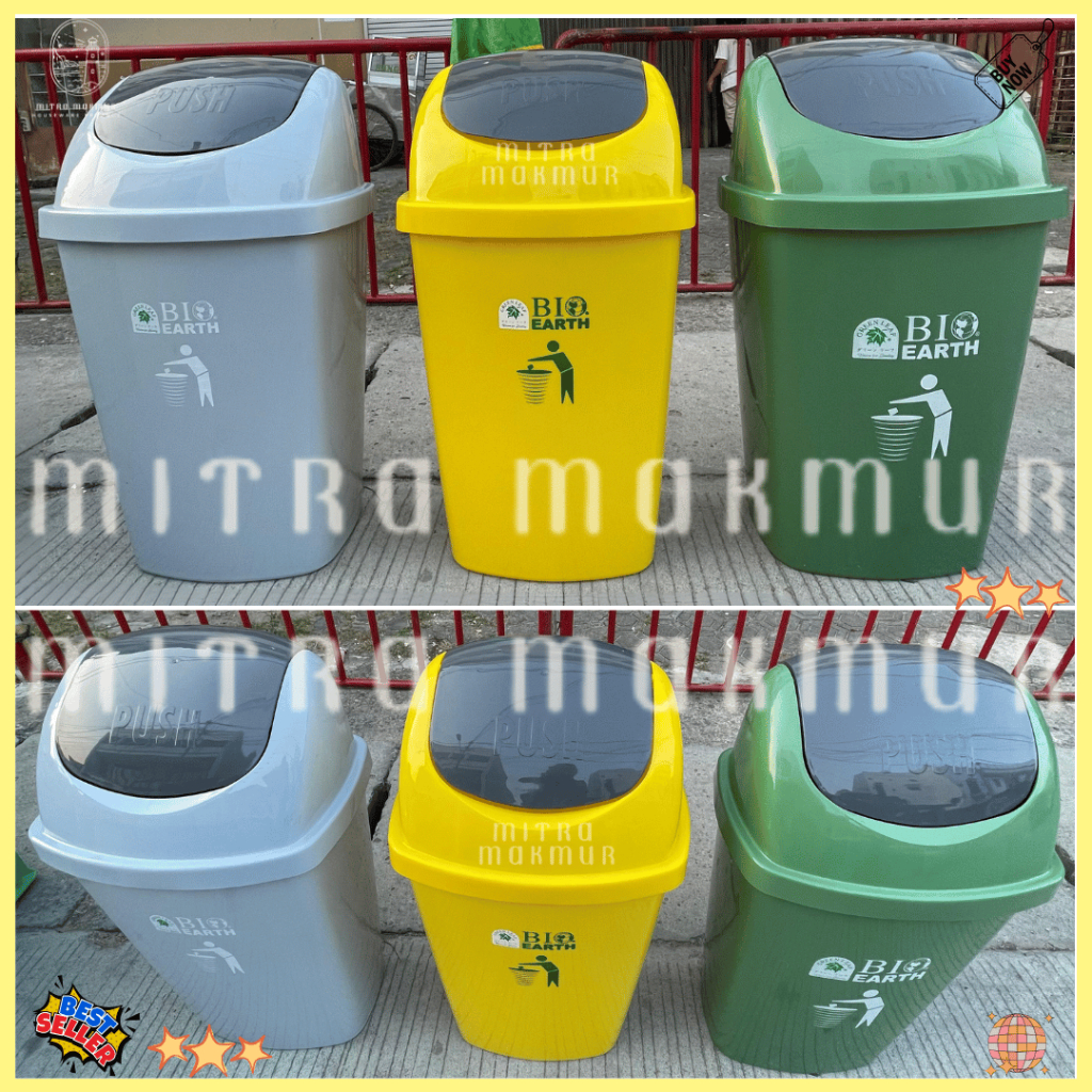 Jual TEMPAT SAMPAH BIO 50 LITER GREEN LEAF 2155 TONG SAMPAH 50 LITER ...