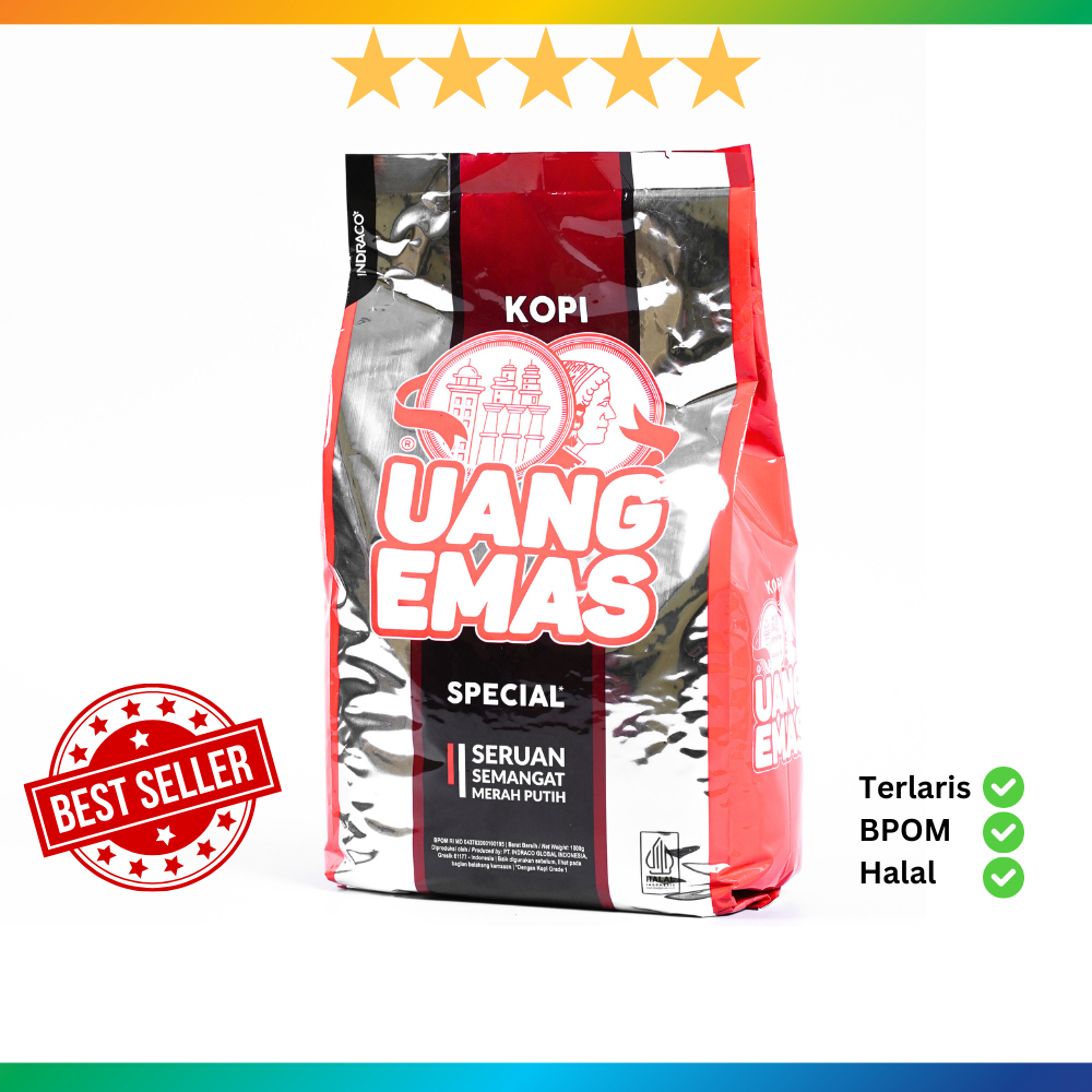 Jual Kopi 1kg Bubuk Uang Emas TERLARIS Kopi Hitam Robusta Tubruk ...