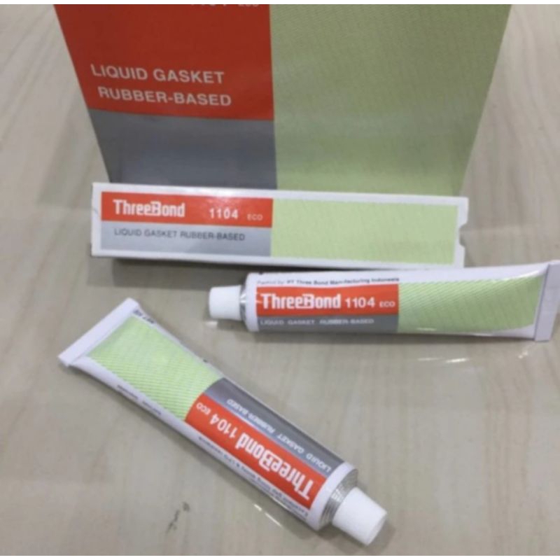 Jual lem threebond 50gram besar lem paking putih 1104 eco liquid gasket ...