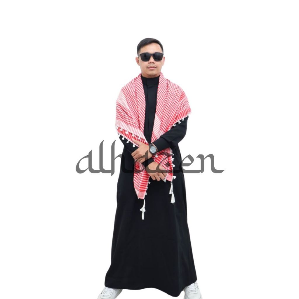 Jual Alhazen - Sorban Arafat Dewasa Premium Sorban Arab Rumbai Premium ...