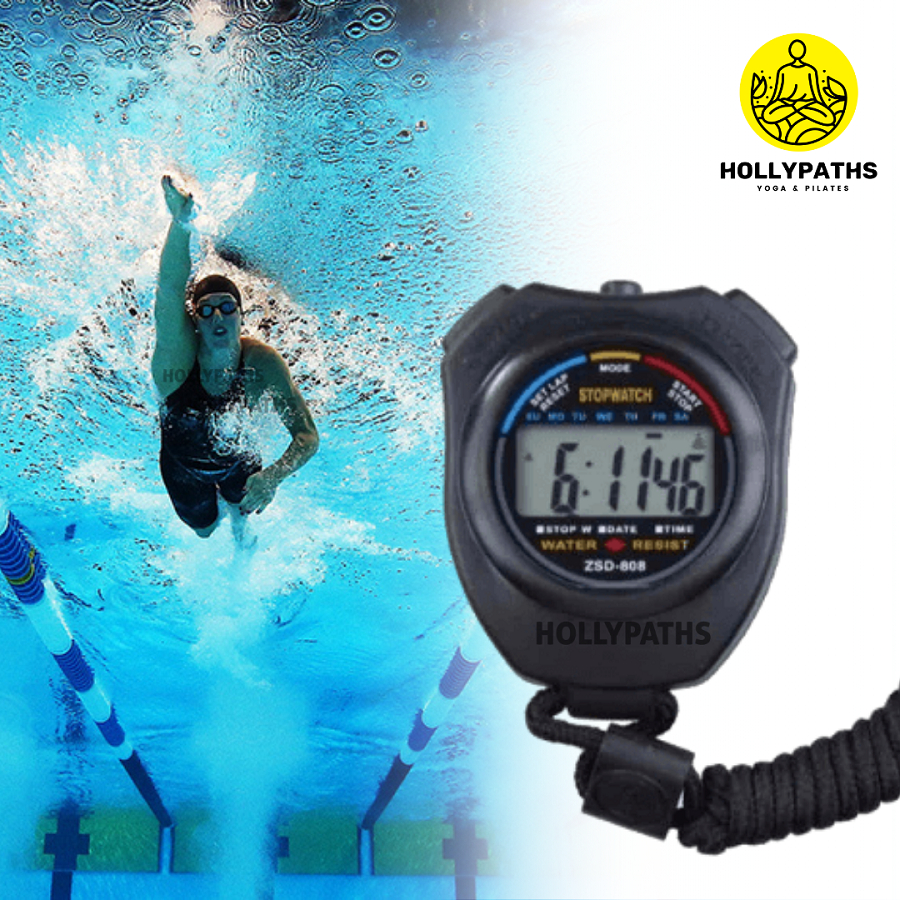Jual Stopwatch Profesional LCD dengan Strap - Black / Stopwatch Timer ...
