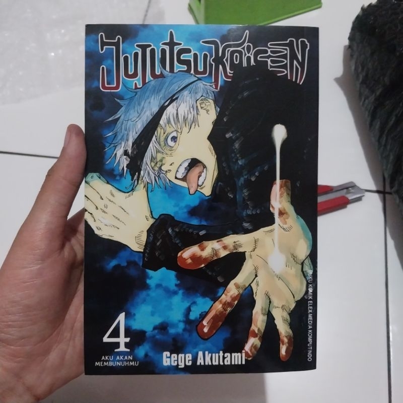 Jual unsealed manga komik Jujutsu Kaisen vol 4 bahasa indonesia cover gojo satoru gege akutami ...