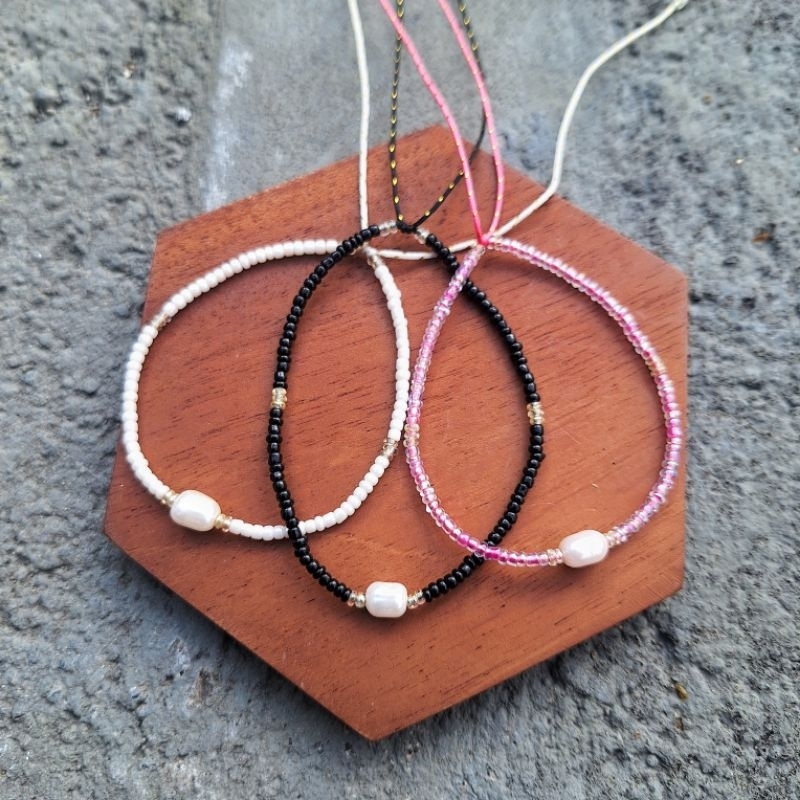 Jual CRAFTDEWATA Gelang Bohemian Mutiara Manik Lucu Gelang Kerang Cewek ...