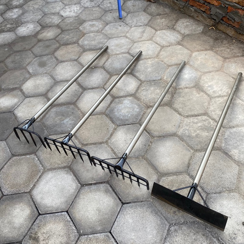 Jual Garukan sampah Garukan tanah gigi 4 6 8 Garuk Tepar Bahan Full ...