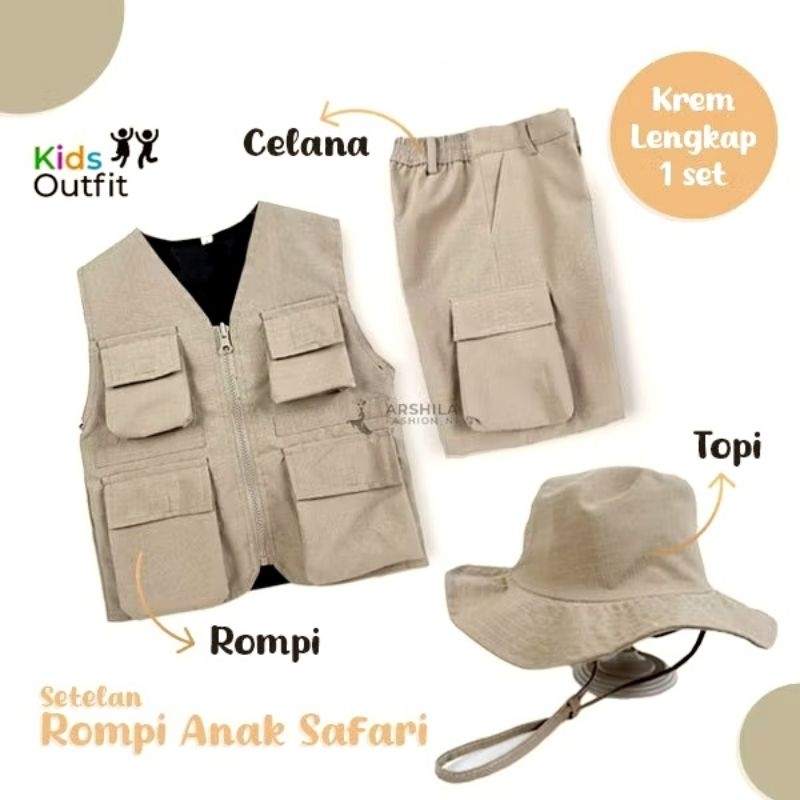 Jual Rompi Anak Satu Set Rompi Celana+Rinba/ Rompi Anak Gunung /Rompi ...