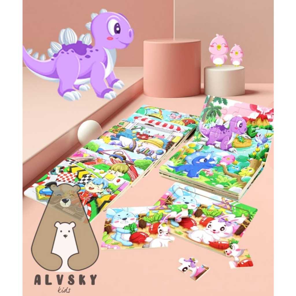 Jual MAINAN EDUKASI ANAK PUZZLE KAYU 12 KEPING / PUZZLE ANAK MURAH 12 ...