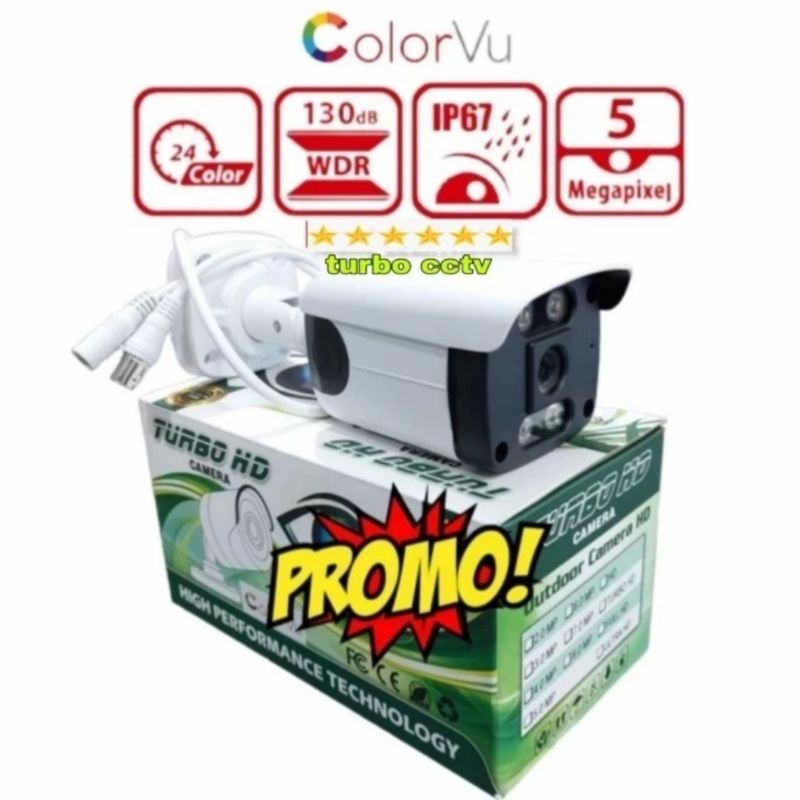 Jual KAMERA CCTV OUTDOOR 5MP FULL HD 1080P COLORVU SIANG MALAM BERWARNA ...