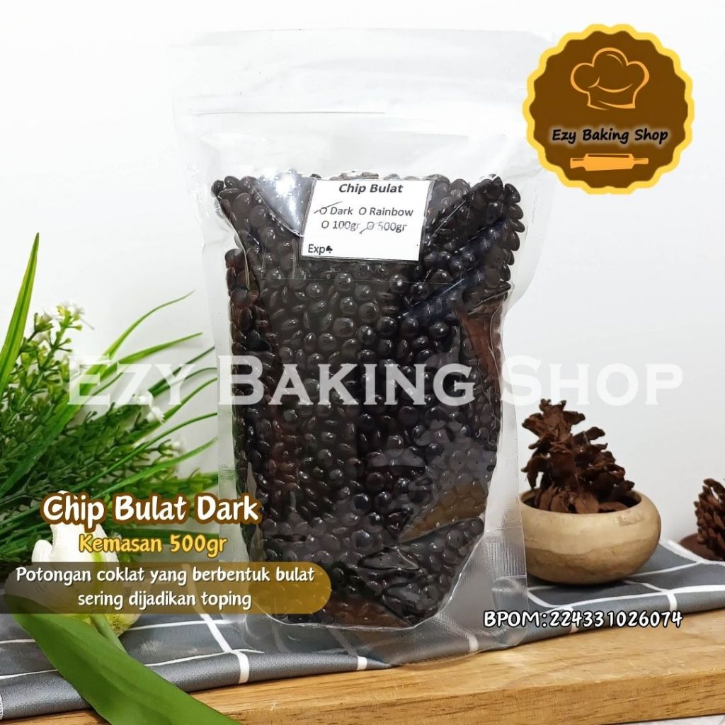 Jual Elmer Coklat Chip Bulat 500gr Repack / Choco chip Elmer | Shopee ...