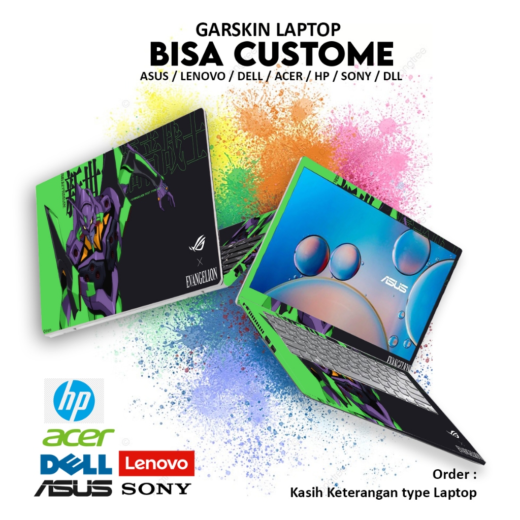 Jual Premium Garskin Laptop motif ROG X EVANGELION FULL BODY Bisa ...