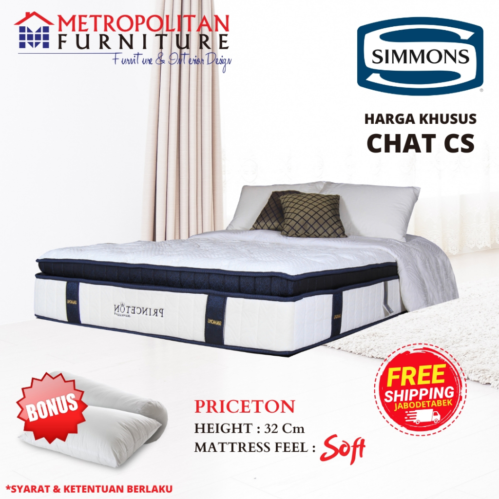 Jual Kasur SIMMONS Springbed Princeton / Kasur Spring bed Simmons ...