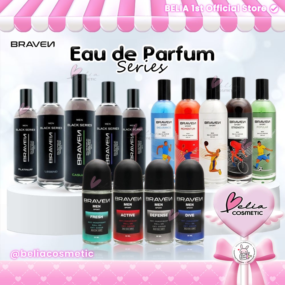 Jual BELIA BRAVEN Eau De Parfum Series | Roll On Series | Men Eau De ...