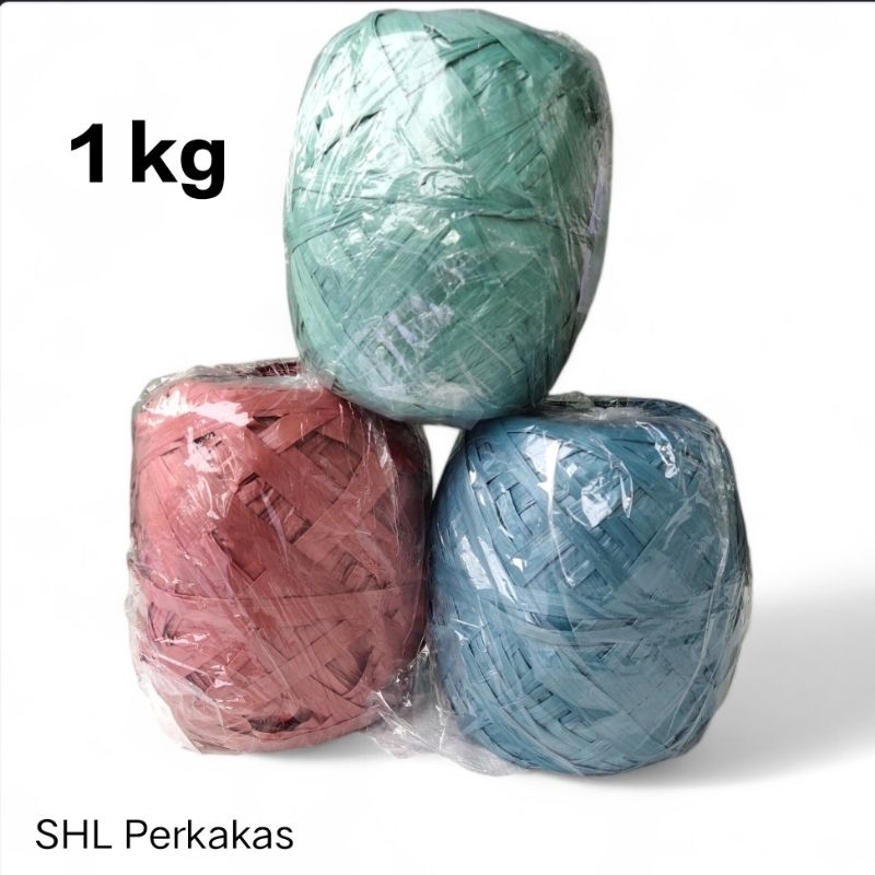 Jual TALI RAFIA 1 KG PAS ALAT IKAT SERBAGUNA WARNA BISA PILIH MERAH ...