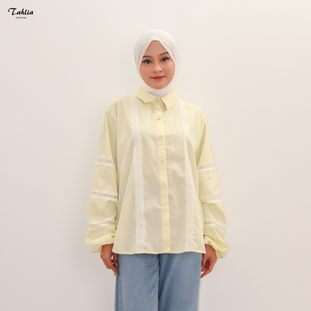 Jual TAHLIA OFFICIAL - Rananta | Kemeja Wanita Lace Tangan TL-F0887 ...