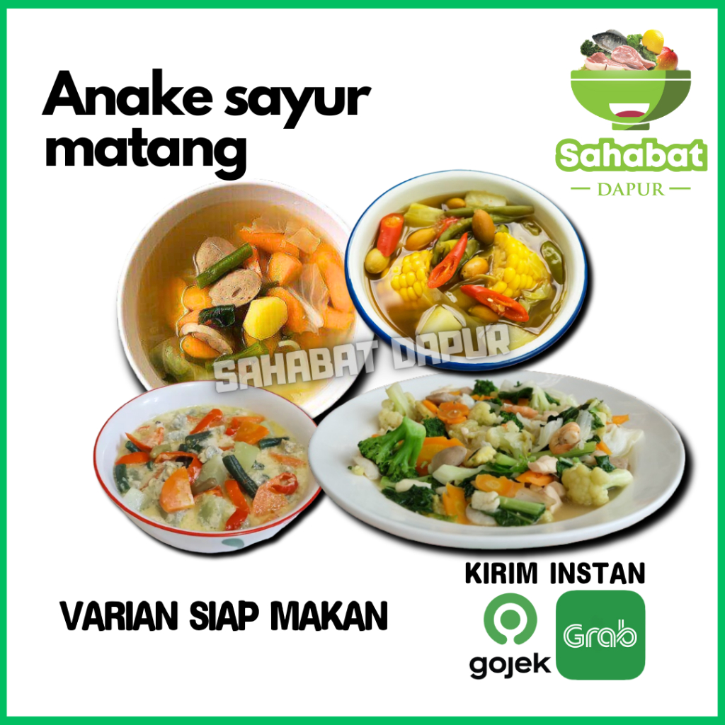 Jual Sayur Siap Makan / Sayur Matang Untuk 4-5 Porsi - Sahabatdapur ...