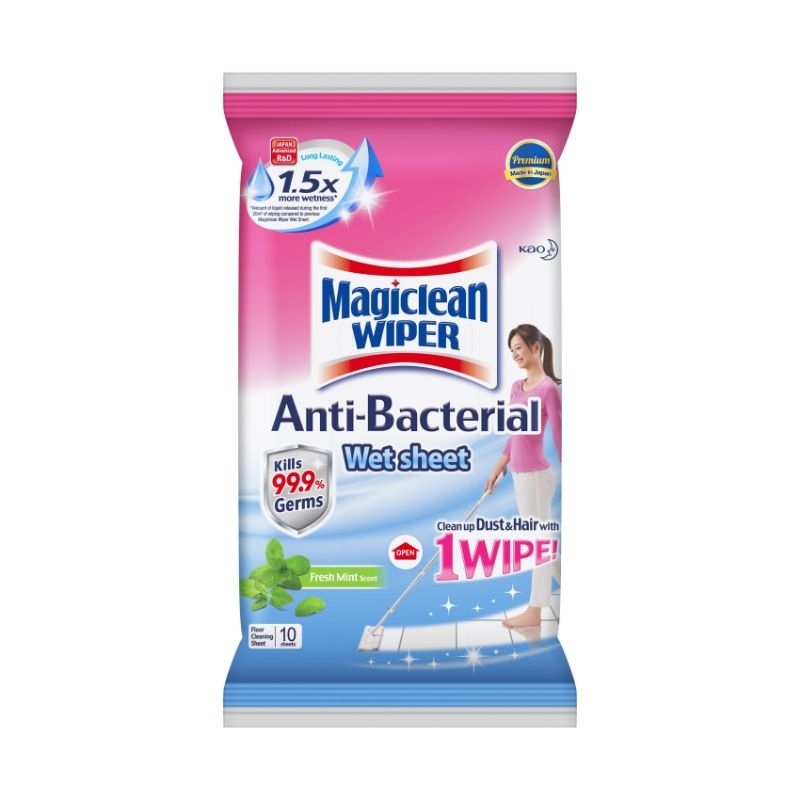 Jual MAGICLEAN Wiper Wet Sheet 10's Magic Clean Alat Sapu Pel | Shopee ...