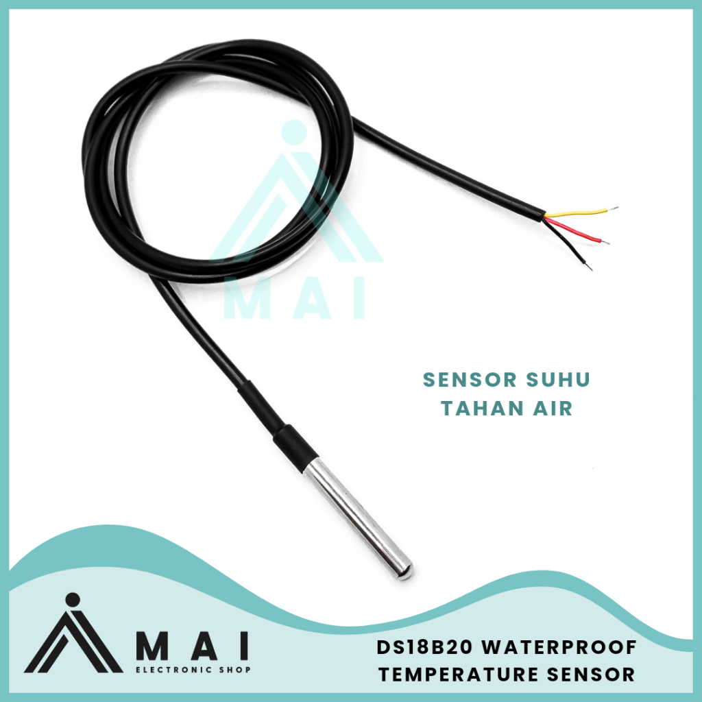 Jual DS18B20 Waterproof Temperature Sensor Probe Sensor Suhu Arduino STM32 | Shopee Indonesia