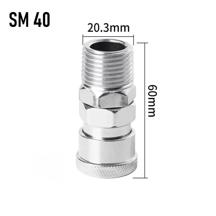 Jual JKU Quick Coupler Angin SM40 SM 40 / Sambungan Selang Kompresor ...