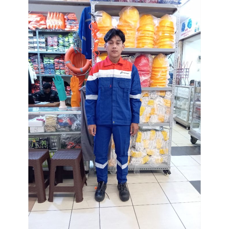 Jual wearpack pertamina baju celana nomex lllA/coverall two piece ...