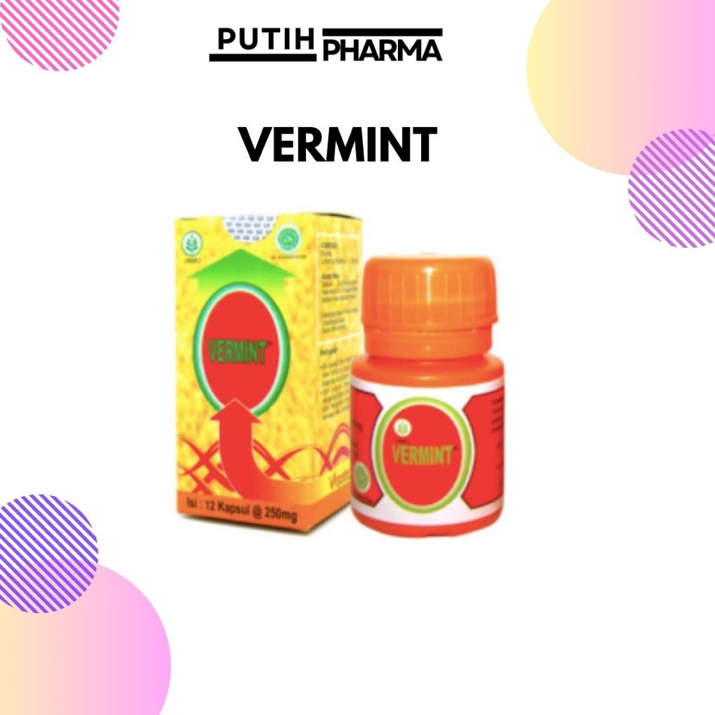 Jual Vermint | Kapsul Cacing Obat Tipes | Meredakan Panas Demam | Obat ...
