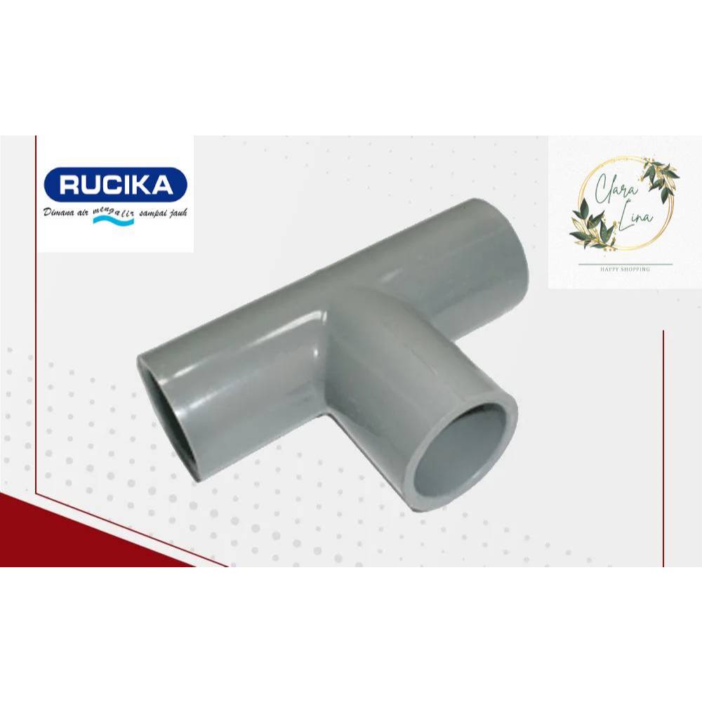 Jual Tee 4 X 2" inch PVC Rucika AW (HP) | Shopee Indonesia