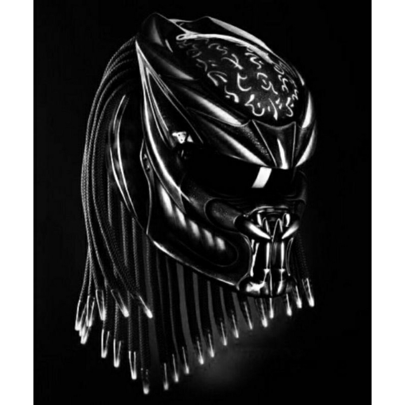 Jual helm predator airbrush putih SNI dot | Shopee Indonesia