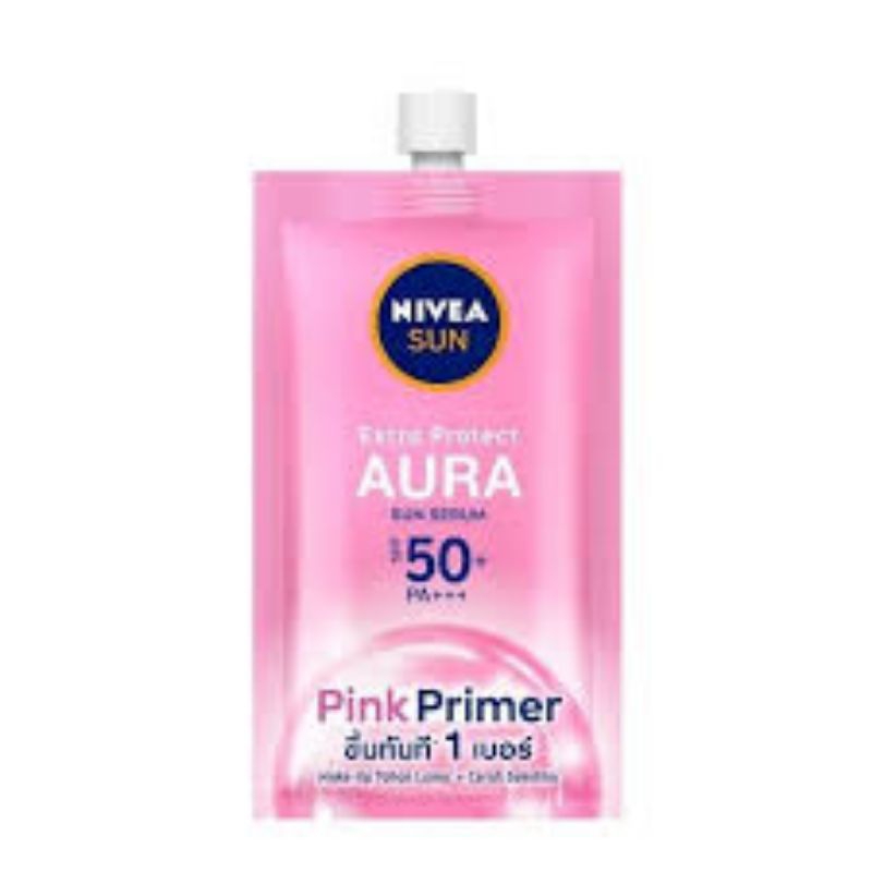 Jual NIVEA Sun Serum sachet Aura Pink Primer SPF 50+ PA+++ | Shopee ...