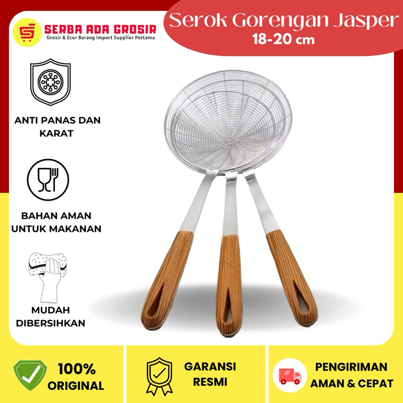 Jual Serok Gorengan Jasper Home Pro / Saringan Makanan Stainless ...