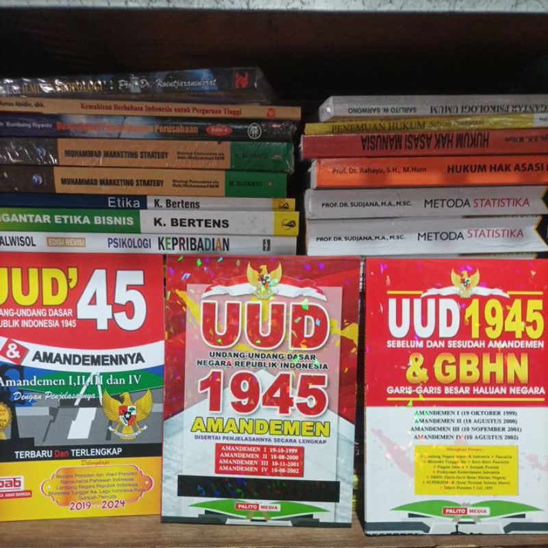 Jual Buku Uud 45 Undang Undang Dasar Negara Republik Indonesia 1945 Amandemen Disertai 