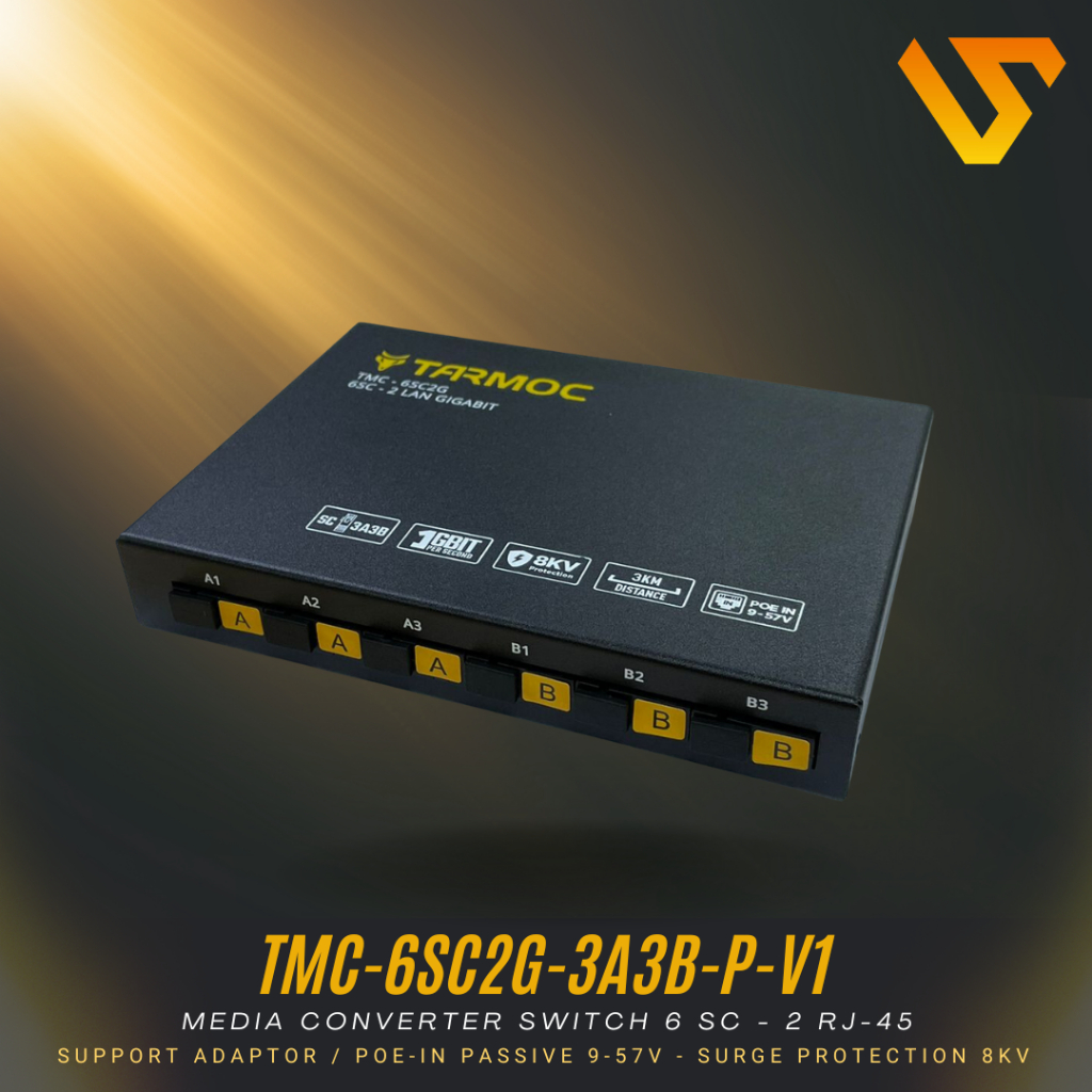 Jual Tarmoc TMC-6SC2G-3A3B-P-V1 | Media Converter Switch 6FO 2LAN / 6 ...