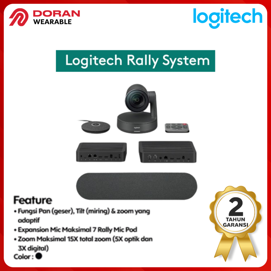 Jual Logitech Rally System Ultra HD Video Conference Camera - Original ...