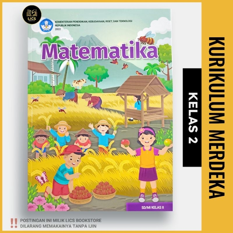 Jual Buku Matematika Non Lisensi Kelas 2 SD Kurikulum Merdeka KURMER | Shopee Indonesia